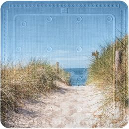 Kleine Wolke Duscheinlage &raquo;Borkum&laquo; blau B/L: 55cm x 55cm Duscheinlage