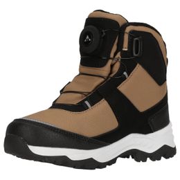 WHISTLER M&auml;dchen Winterboots "NOCARA Q-LOCK KIDS BOOT WP", Gr. 35, braun, Synthetik, Schuhe, Winterschuhe, Winterboots, Snowboots, wasserdicht