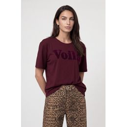 monari Damen T-Shirt "Shirt Voil&aacute;", rot, Gr. 36, unifarben, Web, Obermaterial: 70% Viskose, 25% Modal, 5% Elasthan, Shirts, Regular fit mit