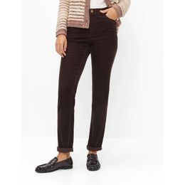 Brax Damen Cordhose Style MARY BRUNETTE, dunkelrot, Gr. 50L