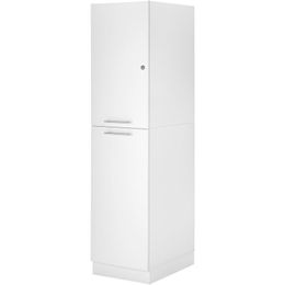 respekta Hochschrank &raquo;Clara&laquo; (B x T x H) 50 x 67,6 x 200 cm wei&szlig; Holzwerkstoff Wei&szlig;, B/H/T: 50cm x 200cm x 67,6cm, T&uuml;ren: 2 Stk.