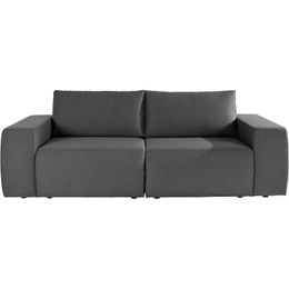 LOOKS by Wolfgang Joop Big-Sofa &raquo;LooksII Breite 242cm, komfortabel und bequem, viel Platz&laquo; geradlinig und komfortabel grau B/H/T: 242cm x 87cm x 89cm,