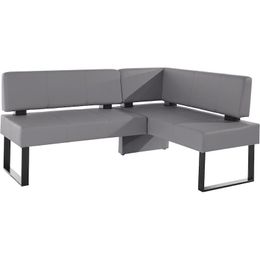 OTTO home Eckbank &raquo;Oliver mit Metallgestell, K&uuml;chenbank&laquo; verschiedene Bez&uuml;ge Cord Esszimmerbank OTTOs Choice grau Holzwerkstoff, Massivholz, Polyester