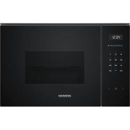 Siemens Einbau-Mikrowelle &raquo;BE555LMB1&laquo; Grill Mikrowelle 1450 W Schnelles Auftauen, Aufw&auml;rmen und perfektes Zubereiten schwarz Einheitsgr&ouml;&szlig;e Einbau-