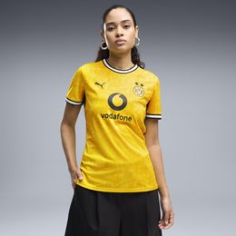 Puma Damen Trainingsshirt "Borussia Dortmund 26/27 Heimtrikot Damen", gelb, Gr. S, bedruckt, Obermaterial: 100% Polyester. Rippe: 3% Elasthan, 97%