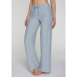 Vivance Active By Lascana Damen Vivance Active by Lascana Loungehose mit weitem Bein und Teilungsn&auml;hte grau XS (32/34), N-Gr