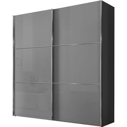STAUD Schwebet&uuml;renschrank &raquo;Includo Glas, Made in Germany&laquo; grau Holzwerkstoff vulkan, B/H/T: 188cm x 222cm x 68cm, T&uuml;ren: 2 Stk. Classic