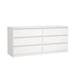Home Affaire Kommode &raquo;Naia, 6 Schubladen im skandinavischen Design, Breite 158 cm&laquo; Modern, skandinavisches Design, in mehrere Farben, Metallgleiter 