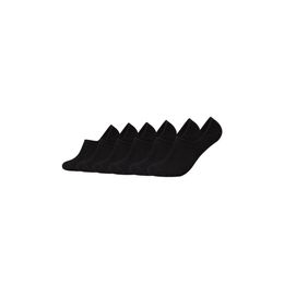 Camano Herren F&uuml;&szlig;linge "6er Pack", Gr. 39, schwarz, 74% Baumwolle, 24% Polyamid, 2% Elasthan, uni, Socken