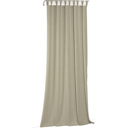 WIRTH Vorhang &raquo;Torbole&laquo; Schlaufen 1 Stk. tlg. nach Ma&szlig; gr&uuml;n Baumwolle, Polyester 395cm, Schlaufen, 132cm