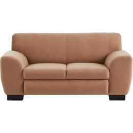 Home Affaire Sofa &raquo;Nika L-Form&laquo; als 2-oder 3-Sitzer, in Microfaser PRIMABELLE oder Struktur braun Struktur (70% Polyacryl, 30% Polyester);Primabelle-