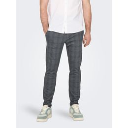 Only & Sons Only & Sons Herren ONLY & SONS Chinohose &raquo;ONSMARK SLIM CHECK 020919 PANT NOOS&laquo; blau 32, L&auml;nge 30