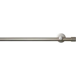 Garesa Gardinenstange &raquo;SEFRA&laquo; &Oslash; 16 mm 1 l&auml;ufig-l&auml;ufig Wunschma&szlig;l&auml;nge Vorhanggarnitur,Innenlaufgarnitur, verl&auml;ngerbar, Endknopf Kappe grau Aluminium B/
