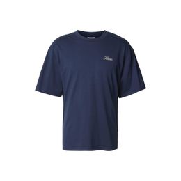 Karl Kani Herren T-Shirt "Karl Kani Kani Script Emblem T-Shirt", blau, Gr. XL, bedruckt, 100% Baumwolle, Shirts