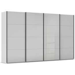 Rauch Schwebet&uuml;renschrank &raquo;Kleiderschrank Schrank Garderobe Schlafzimmerschrank SCALE-FYRA&laquo; edle viergeteilte T&uuml;ren mit Glas-Front viele Farben MADE 