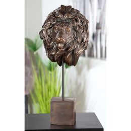 Casablanca by Gilde Dekofigur &raquo;L&ouml;we Antique&laquo; braun Kunstharz B/H/T: 22cm x 51cm x 15,5cm