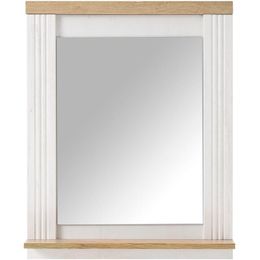 OTTO home Wandspiegel &raquo;WESTMINSTER, Spiegel im Landhausstil, Badspiegel&laquo; in 2 Farben verf&uuml;gbar, mit Ablageboden wei&szlig; Holzwerkstoff B/H/T: 60cm x 75cm 