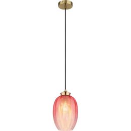 Globo LIGHTING H&auml;ngeleuchte &raquo;JESSICA&laquo; E27 1 Stk. H&auml;ngelampe/Pendelleuchte/Esszimmer/Wohnzimmer/Esstisch rot 1 Stk.