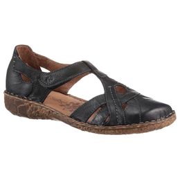 Josef Seibel Damen Klettschuh &raquo;ROSALIE 29&laquo; , Spangenschuh, Sandale, Komfortschuh mit modischer T-Spange schwarz 45