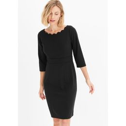 bonprix Damen bonprix Etuikleid taillierte Passform, aus Polyester, Viskose und Elasthan 36, N-Gr