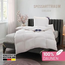Spessarttraum Daunenbettdecke &raquo;Exklusiv, Bettdecken f&uuml;r Sommer und Winter, Decke&laquo; normal F&uuml;llung 100% Daunen (Au&szlig;enkammern), 100% Federn (Kern) 1 Stk.