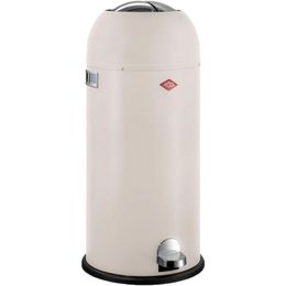 Wesco M&uuml;lleimer &raquo;Kickmaster Maxi&laquo; 1 Beh&auml;lter Abfallsammler mit D&auml;mpfer, 40 Liter beige Stahlblech B/H/T: 37,5cm x 83cm x 37,5cm, 40 l