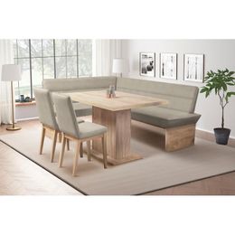 OTTO home Eckbankgruppe &raquo;Beluna + Cross Essecke Sitzgruppe Eckbank K&uuml;chenbank&laquo; Set, Eckbank, 2 St&uuml;hle und Tisch, 4 Stk. tlg. Sitzgruppe Esszimmer 