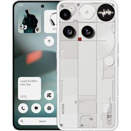 NOTHING Smartphone &raquo;Phone (3)&laquo; Wei&szlig; wei&szlig; 5150 mAh Akku, 65 Watt Schnellladen. Auf 50% aufgeladen in unter 20 Minuten
