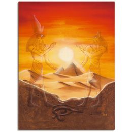 Artland Leinwandbild &raquo;&Auml;gypten&laquo; Afrika 1 Stk. tlg. auf Holzrahmen gespannt orange B/H/T: 60cm x 80cm, Leinwandbild Afrika, 1 Stk.