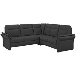 Home Affaire Ecksofa &raquo;Tahoma L-Form&laquo; mit Armlehnfunktion, optional Schlaffunktion, Schublade & Relax schwarz B/H/T: 251cm x 103cm x 231cm, Kunstleder 