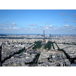 papermoon Fototapete &raquo;PARIS-FRANKREICH STADT SKYLINE TOUR EIFFEL KUNST MODE&laquo; bunt Vlies B/L: 3m x 2,23m, Bahnen: 6 Stk.