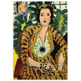Artland Wandbild &raquo;Dame mit blauem Schmuckst&uuml;ck. 1937&laquo; Bilder von Frauen 1 Stk. tlg. als Alubild, Leinwandbild, Poster, Wandaufkleber in verschied. Gr&ouml;&szlig;en bunt