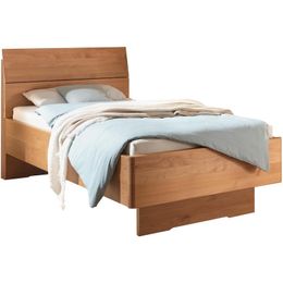 Wiemann Holzbett &raquo;Cardiff, Bettgestell, Bettrahmen, teilmassiv Erle&laquo; Belastbarkeit 110/220 Kg, 4-fache h&ouml;henverstellbar, MADE IN GERMANY, Kopf- und 