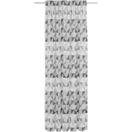 WIRTH Vorhang &raquo;Berlare&laquo; Multifunktionsband 1 Stk. tlg. grau Baumwolle, Polyester 375cm, Multifunktionsband, 132cm