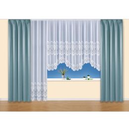 Weckbrodt-Gardinen Vorhang &raquo;Nicoletta&laquo; Kr&auml;uselband 1 Stk. tlg. Gardine, Store, &Uuml;bergardine, blickdicht blau Polyester 247cm, Kr&auml;uselband, 130cm