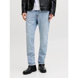 Jack & Jones Jack & Jones Herren Regular-fit-Jeans &raquo;JJICLARK im Used-Look, Stretchkomfort und niedrige Leibh&ouml;he&laquo; Baumwollmischung, regular fit blau 32, L&auml;nge 30