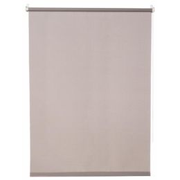 K-home Seitenzugrollo &raquo;Klemmfix-Rollo&laquo; Lichtschutz ohne Bohren 1 St&uuml;ck grau Polyester 150cm, 40cm