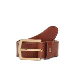 Tommy Hilfiger Herren Lederg&uuml;rtel &raquo;DENTON ELEVATED 3.5 cm breit&laquo; mit glattem Finish braun 105