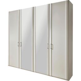 Wiemann Kleiderschrank &raquo;Bern&laquo; hochwertige Beschl&auml;ge inkl. T&uuml;rd&auml;mpfung wei&szlig; Glas, Holzwerkstoff B/H/T: 197,3cm x 216cm x 58cm