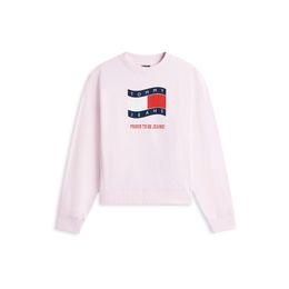 Tommy Jeans Sweatshirt female size XL Navy / Rose / Red / White
