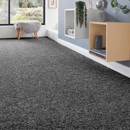 ANDIAMO Teppichboden &raquo;Matz, Schlinge, Gesamth&ouml;he 6 mm, Luxusklasse LC1&laquo; rechteckig meliert, Breite 400 cm oder 500 cm, strapazierf&auml;hig & pflegeleicht schwarz 