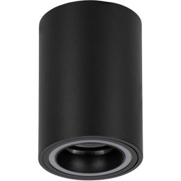 Eglo Aufbauleuchte &raquo;Carosso-Z Deckenlampe, ZigBee, App und Sprachsteuerung, dimmbar, Metal&laquo; GU10 1 Stk. Aufbauleuchte - H12 x &Oslash;8 cm - schwarz - 1X4,9W