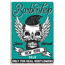 Artland Wandbild &raquo;Barbershop Plakat 2&laquo; 1 Stk. tlg. als Alubild, Leinwandbild, Poster, Wandaufkleber in verschied. Gr&ouml;&szlig;en B/H/T: 50cm x 70cm, Leinwandbilder 