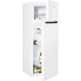 Amica K&uuml;hl-/Gefrierkombination &raquo;DT 374 160 W&laquo; 144 cm hoch 54 cm breit wei&szlig; H&ouml;henverstellbare F&uuml;&szlig;e vorne
