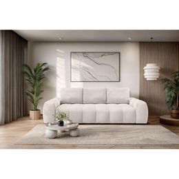 OTTO home 3-Sitzer &raquo;AZITA optionale Schlafsofa mit Bettkasten, Breite 253cm&laquo; Sofa mit Wellenunterfederung, Bubble-Optik, Verl&auml;ssliche Qualit&auml;t 100% 