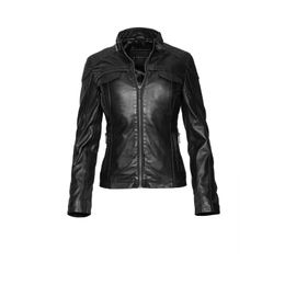 Bugatti Damen Lederjacke "Bugatti Lederjacke", schwarz, Gr. 40, uni, Obermaterial: 100% Lammleder LEL., Jacken, Taillierter Schnitt