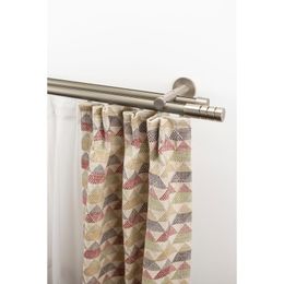 Garesa Gardinenstange &raquo;EASY&laquo; &Oslash; 20 mm 2 l&auml;ufig-l&auml;ufig Wunschma&szlig;l&auml;nge gold Aluminium B/L: 65cm x 370cm &Oslash; 20mm, 1 Stk., 2 l&auml;ufig