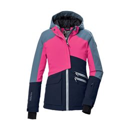 Killtec M&auml;dchen Skijacke "KSW 405 GRLS SKI JCKT", blau, Gr. 164, Oberstoff: 100% Polyester, Futter: 100% Polyester, Wattierung: 100% Polyester, Jacken