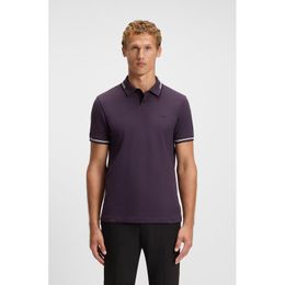 BOSS Green Herren BOSS Green Poloshirt &raquo;Paul Slim Fit Stretch-Baumwoll-Pique&laquo; mit Polokragen lila XL