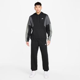 Nike Sportswear Herren Trainingsanzug "M NK CLUB FLEECE HDED TRACK GX", schwarz, Gr. S, Interlock, Obermaterial: 80% Baumwolle, 20% Polyester,